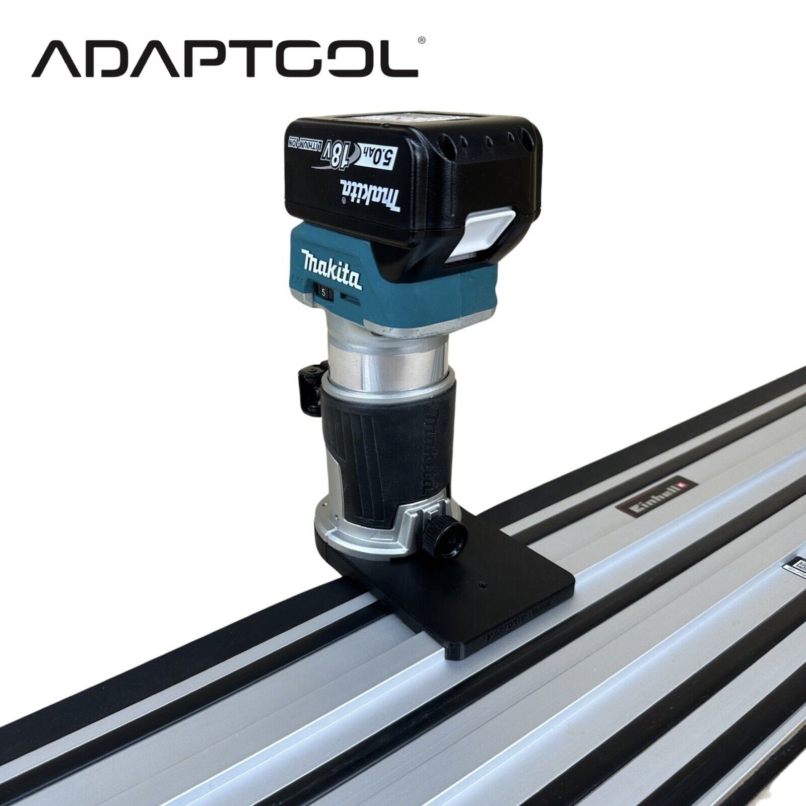 Makita DRT50 Li-Ion LXT Brushless Router Trimmer Router Guide Rail Ada ...