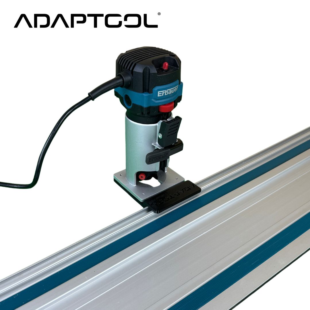 ERBAUER EPR710 1/4" Palm Router Guide Rail Adaptor for Makita Guide Ra ...