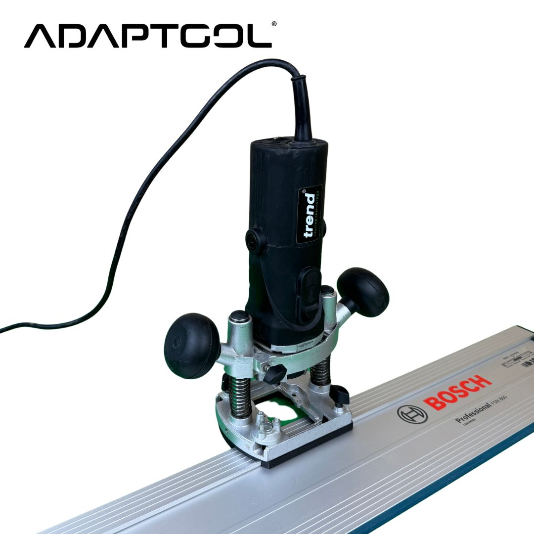 Trend T4EK 1/4" Router Guide Rail Adaptor for Bosch FSN Guide Rail ...