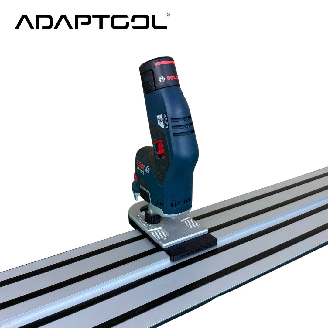 Bosch GKF-12V-8 Router Guide Rail Adaptor for Dewalt Guide Rail – Adaptool