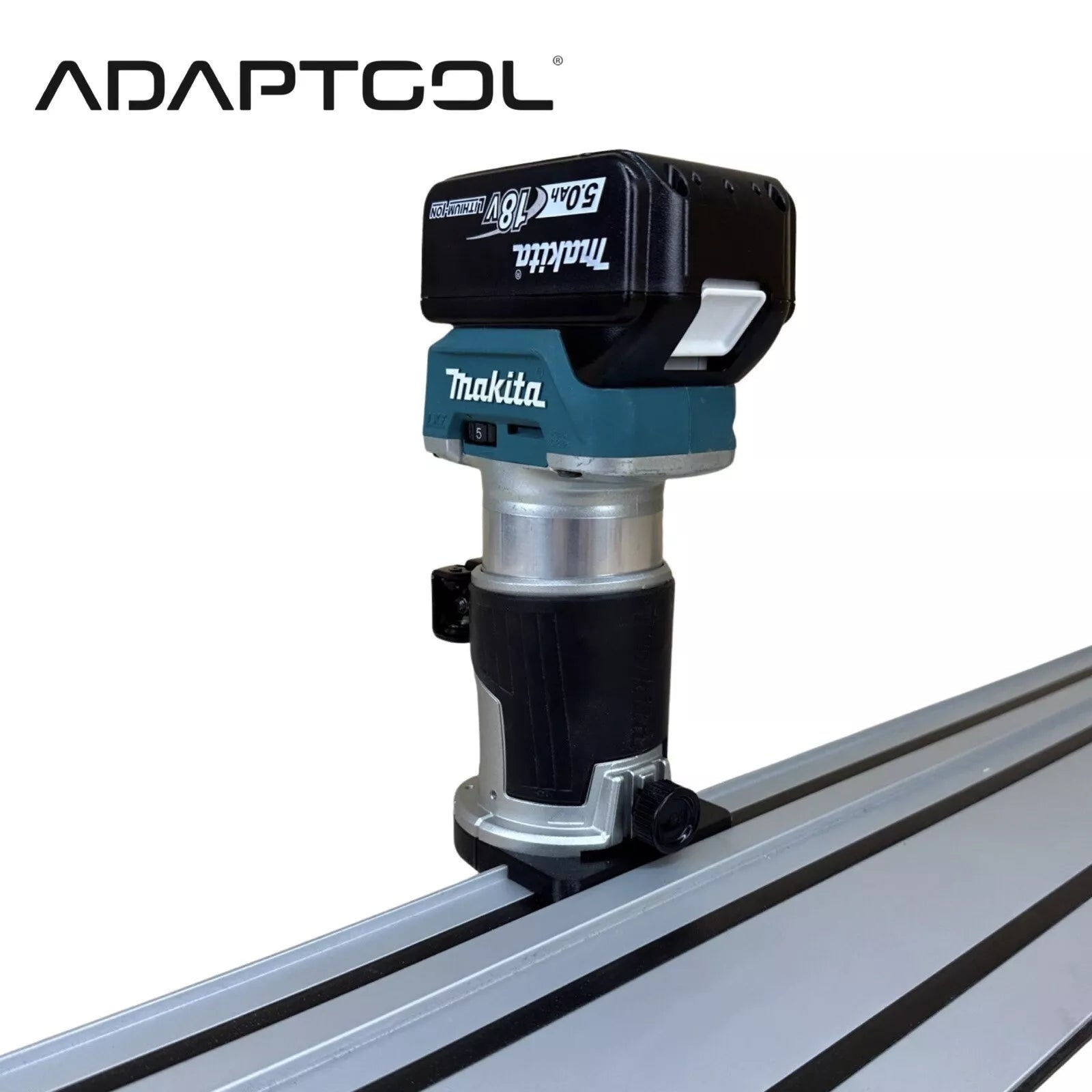 Makita DRT50 RT0700C Trimmer Guide Rail Adaptor To Original Milwaukee ...