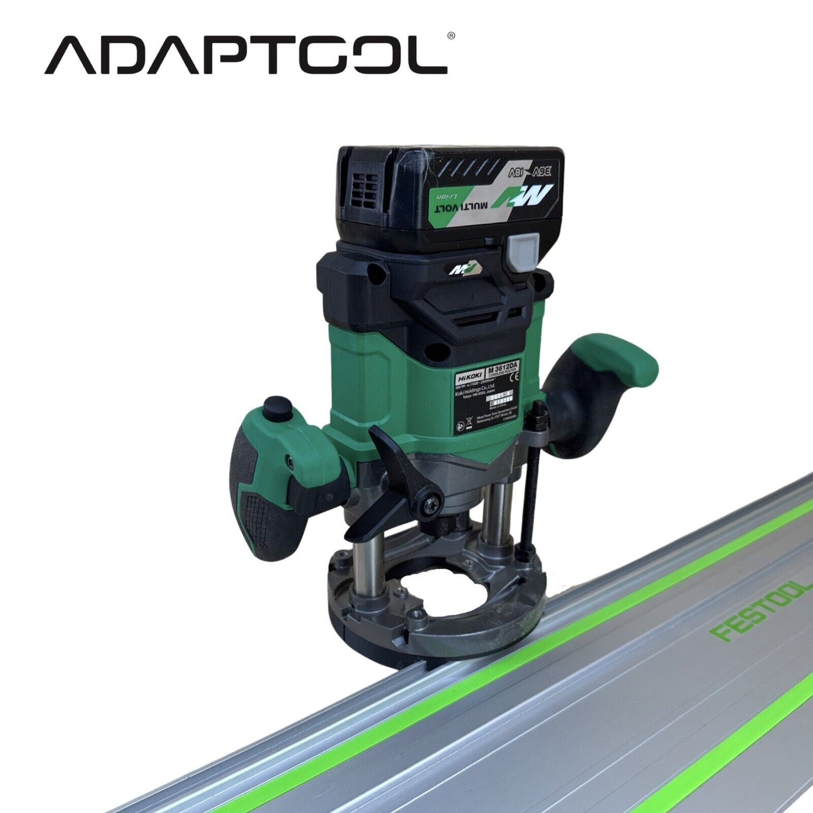 Hikoki 1/2" 36v Router Guide Rail Adaptor to Festool Saw Plunge Track ...