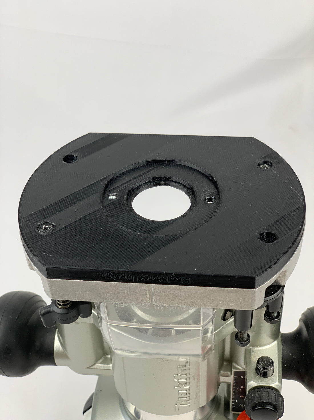 Router Sub BASE PLATE guide bush adaptor for Makita 18V DRT50 RT0700 P ...