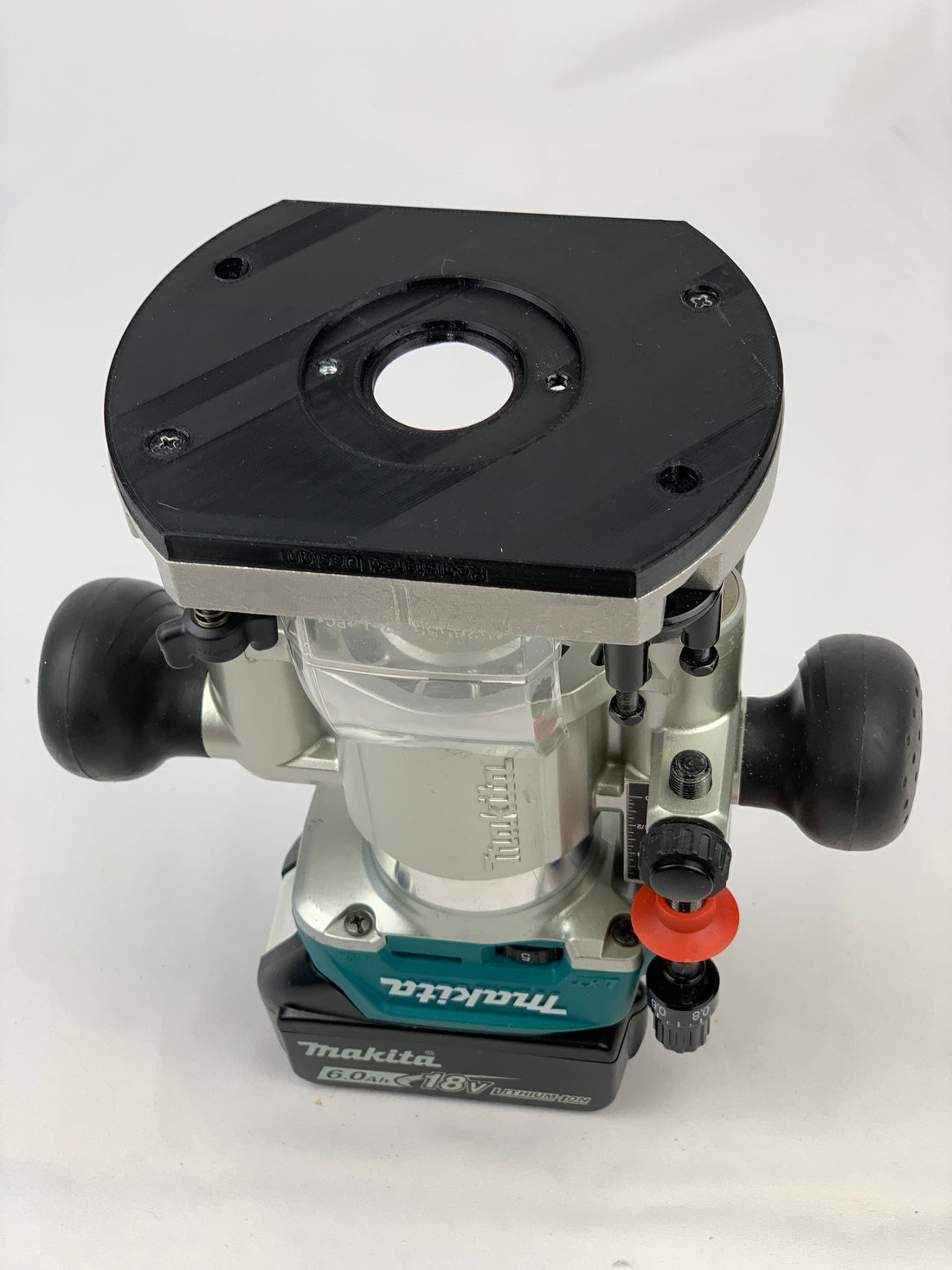 Router Sub BASE PLATE guide bush adaptor for Makita 18V DRT50 RT0700 P ...