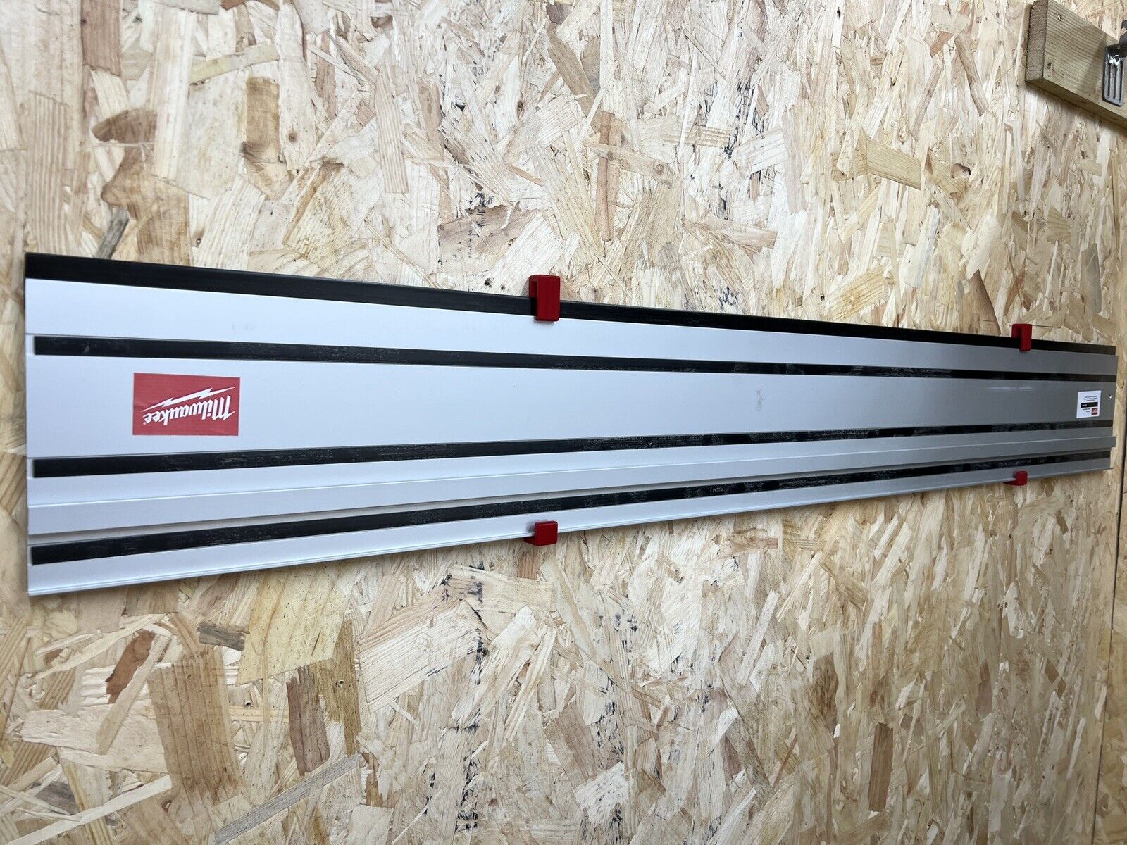 Milwaukee Plunge Saw Guide Rail Track Wall Mounting Brackets Quick Mou ...